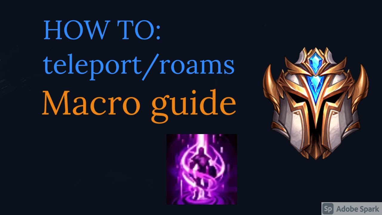 How to use Teleport or Roam | Top lane macro guide - YouTube