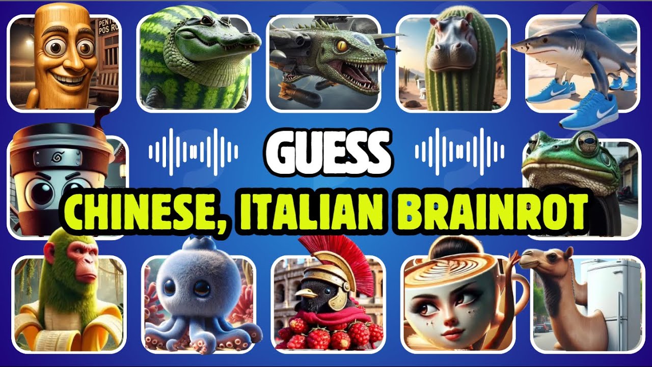Guess ITALIAN And CHINESE Brainrot Animals Memes | Ballerina Capuccina ...
