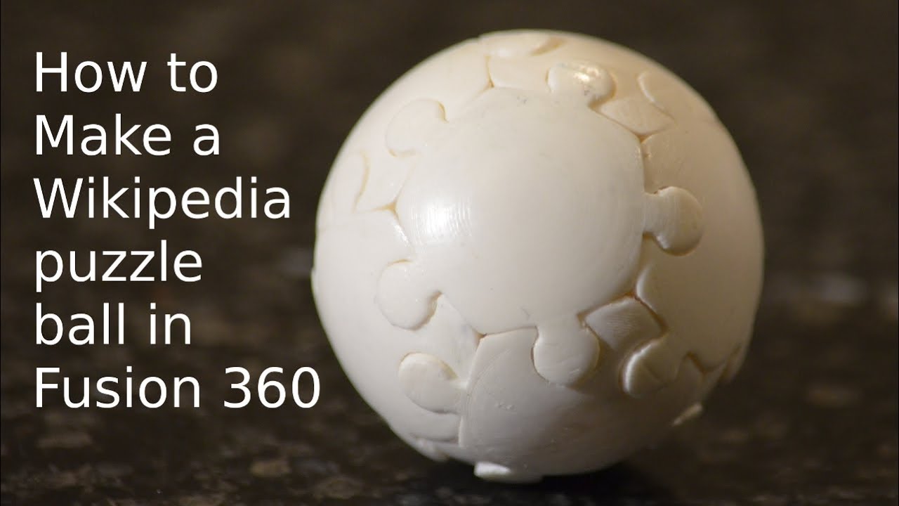 How to make Wikipedia puzzle ball - YouTube