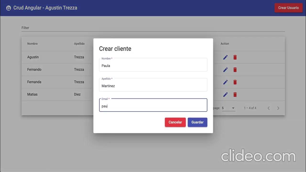ANGULAR CRUD - MATERIAL UI - JSON SERVER - YouTube