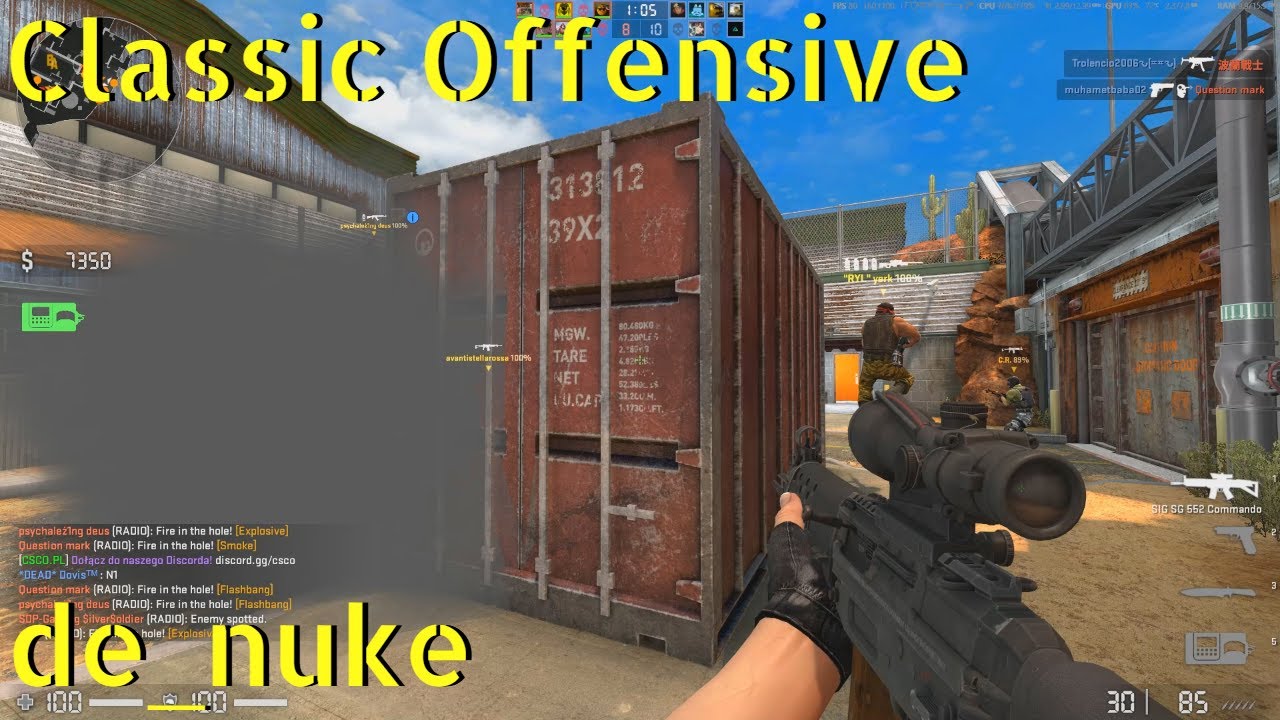 Counter-Strike Classic Offensive de_nuke online gameplay - July 2025 ...