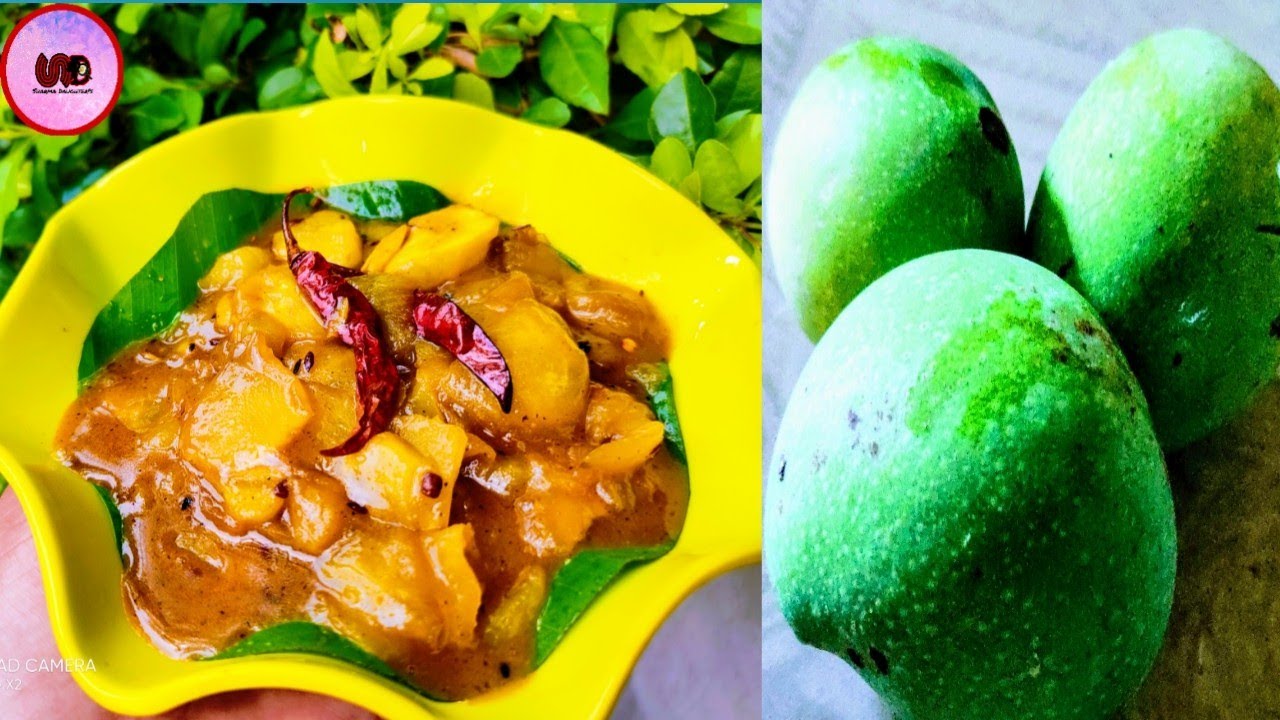 Kaccha aam masala recipe/কেঁচা আমৰ টেঙা মিঠা টক। - YouTube