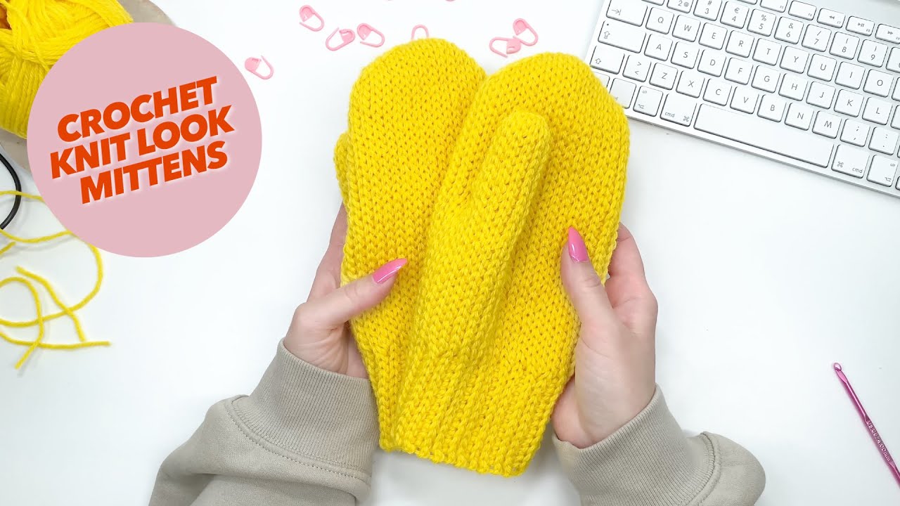 Crochet Mittens Tutorial (Part 1: Left Mitten) #crochettutorial # ...