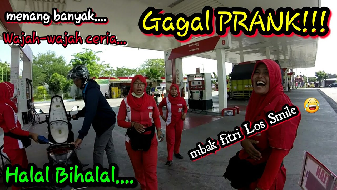 Halal Bihalal di SPBU, ada mbak Fitri || gagal ngePrank || yunius ...