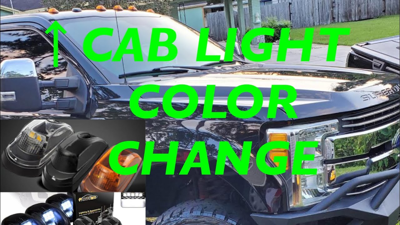 Changing color of cab light on 2017-2020 F250 F350 F450 in 20 mins and ...