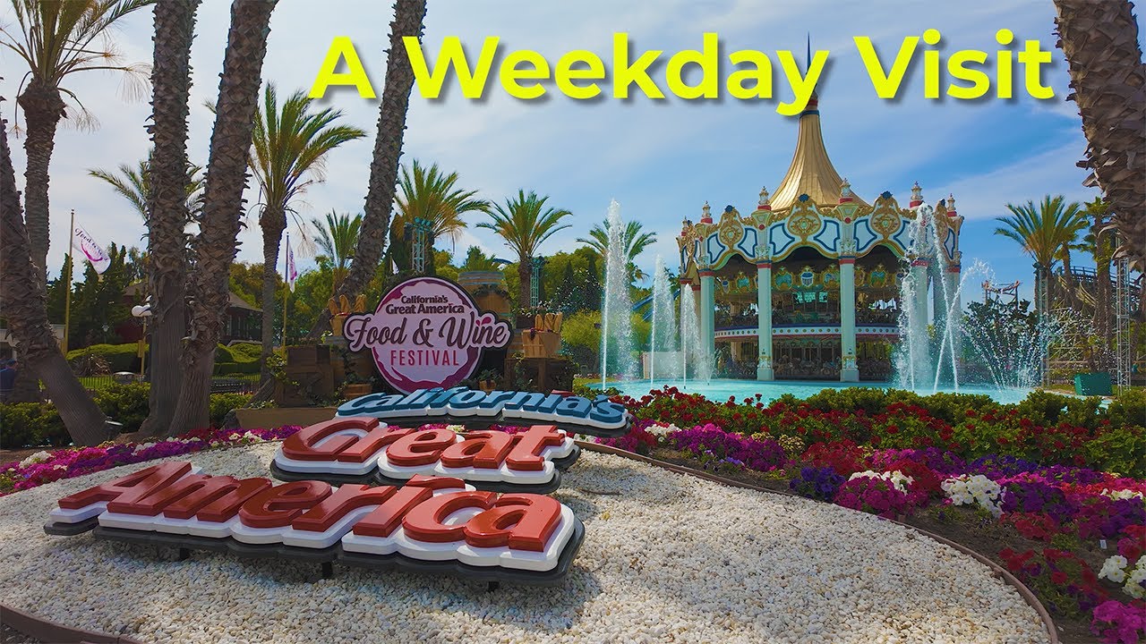A Weekday Visit to California's Great America - YouTube
