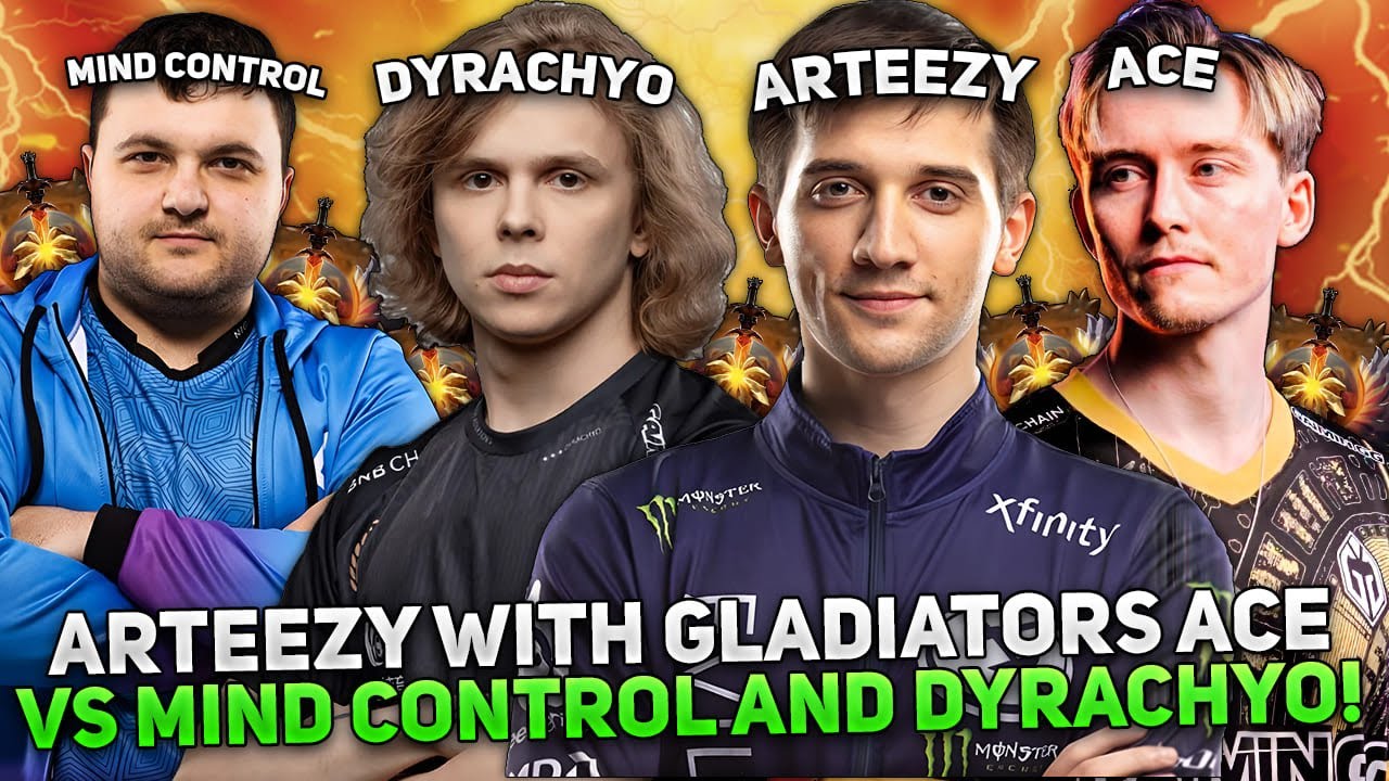 ARTEEZY with GLADIATORS ACE vs MIND CONTROL and DYRACHYO! | TERRORBLADE ...