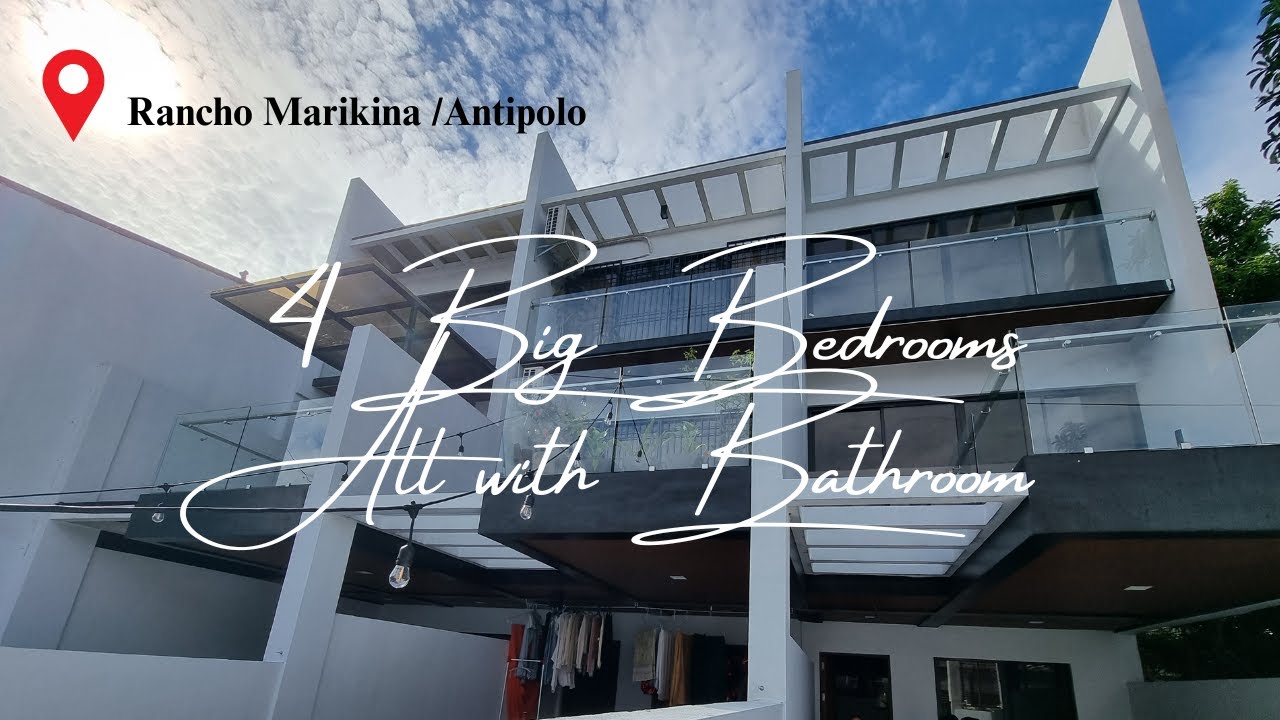 4 Big Bedrooms All with Toilet and Bath in Rancho Marikina and Antipolo ...