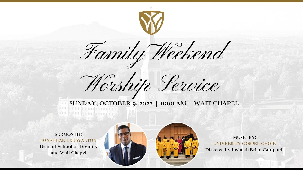 Family Weekend Worship Service - YouTube
