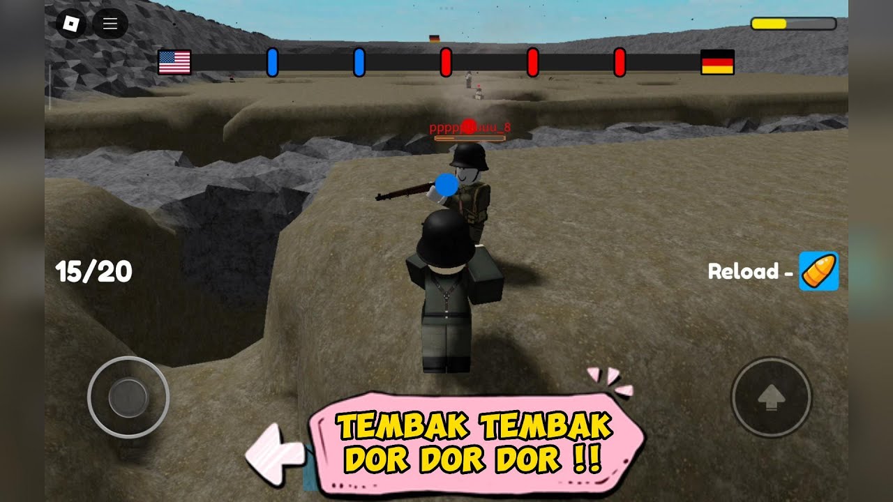 Tembak Tembak Dor Dor Dor !! ROBLOX - YouTube