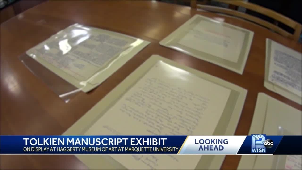 J. R. R. Tolkien manuscript exhibit on display - YouTube