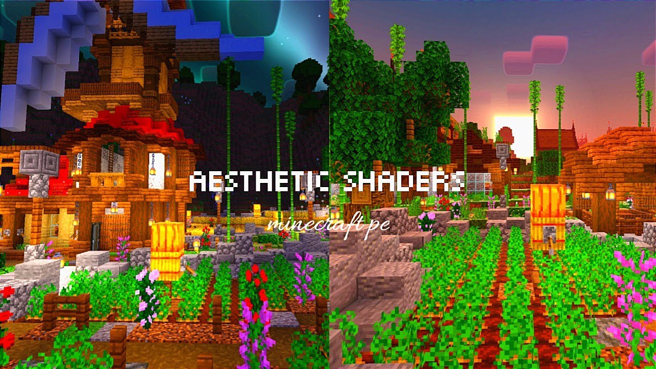 best aesthetic shaders for minecraft pe 1.20 🌟🌵 - YouTube