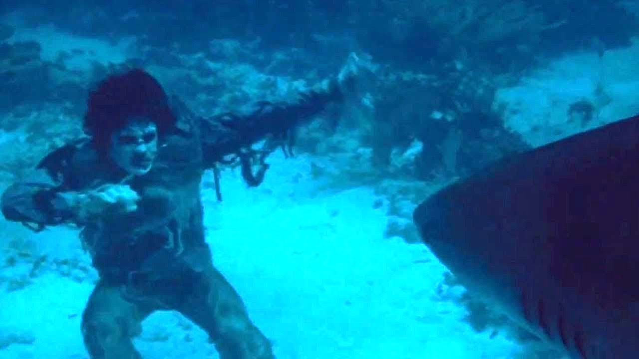 Underwater Zombie vs. Real Shark (Zombie, 1979) - YouTube