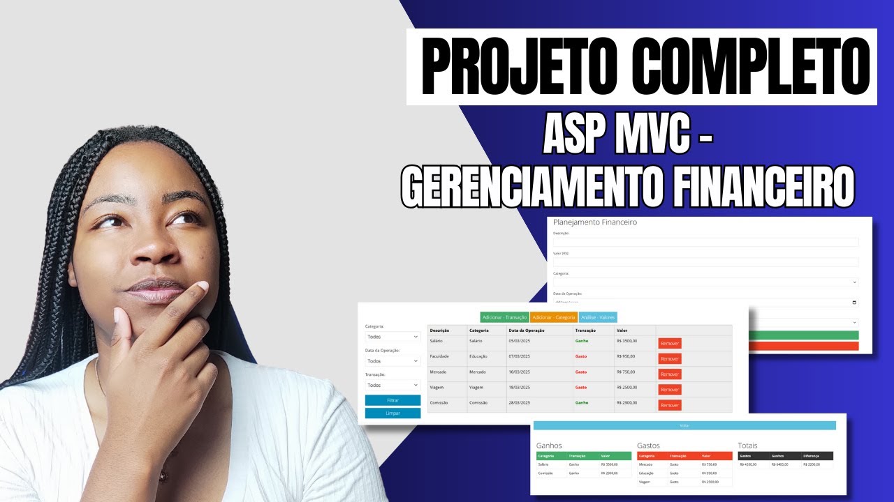 Sistema de Controle Financeiro Pessoal com Projeto Completo ASP.NET MVC - YouTube