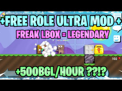 GTPR PRIVATE SERVER FREE ROLE ULTRA MOD BREAK LBOX = LEGENDARY Growtopia PRIVATE SERVER V4.36 2023 😱