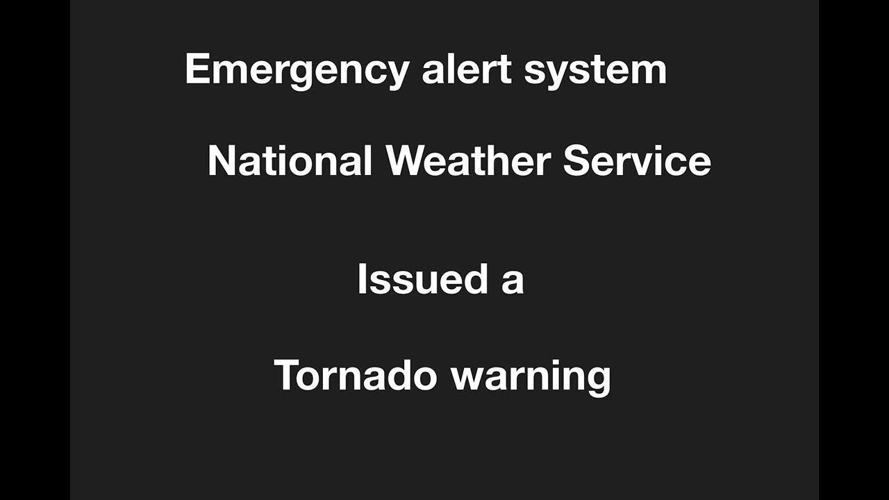 EAS mock tornado warning - YouTube