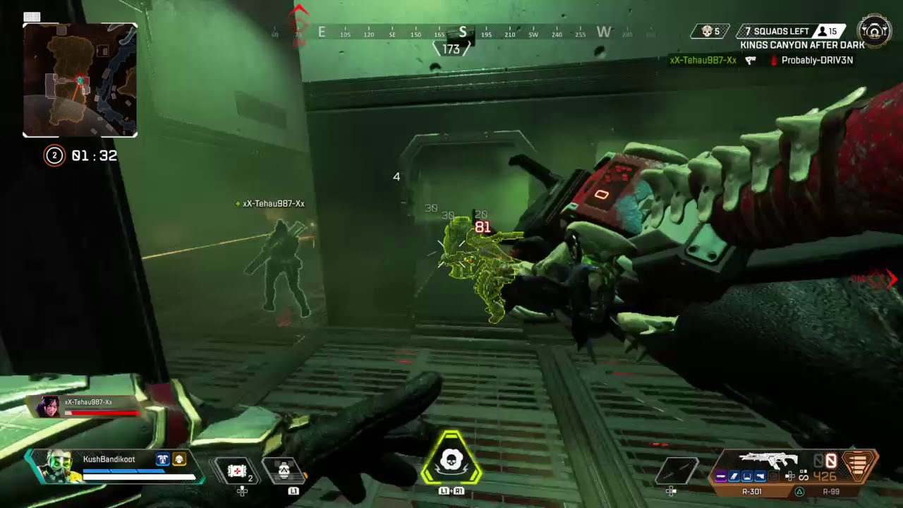 Multiple Squad Kills with Caustic Gas Traps in Bunker ( Apex Legends ...