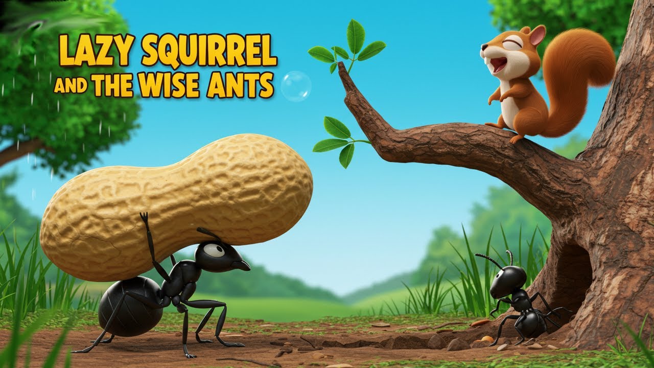 Lazy Squirrel and the Wise Ants 🐿️🐜 | Inspirational Animal Fable with Life Lessons - YouTube