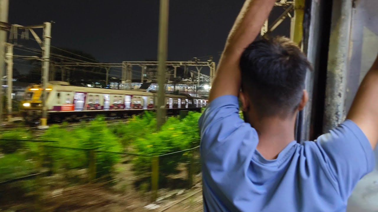 Thane to CST local train video - YouTube