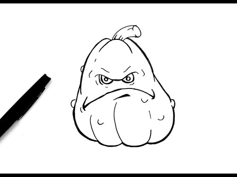Comment dessiner Squash - Plants VS Zombies - YouTube