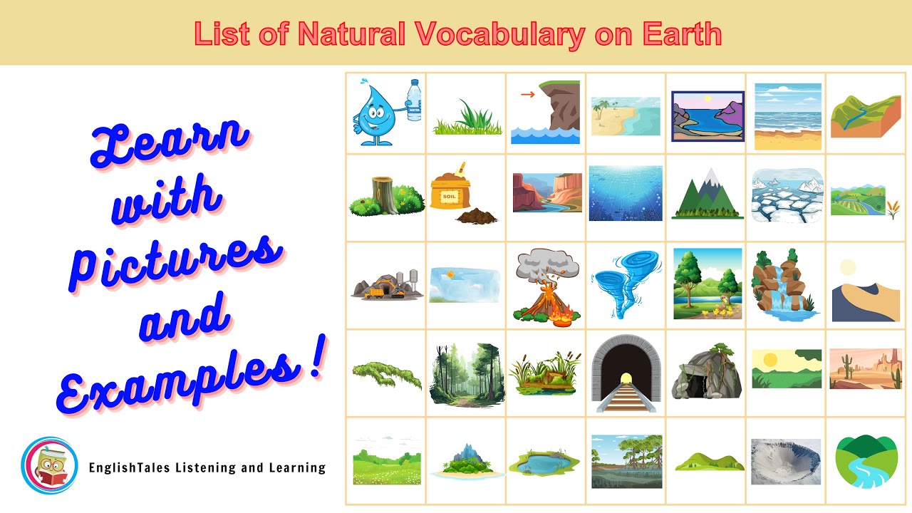 List of Natural Vocabulary on Earth | English Vocabulary | Learn ...