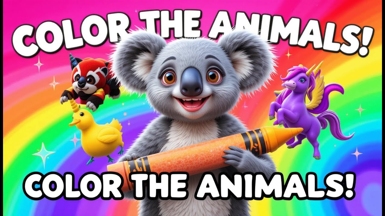 COLOR THE ANIMALS - YouTube