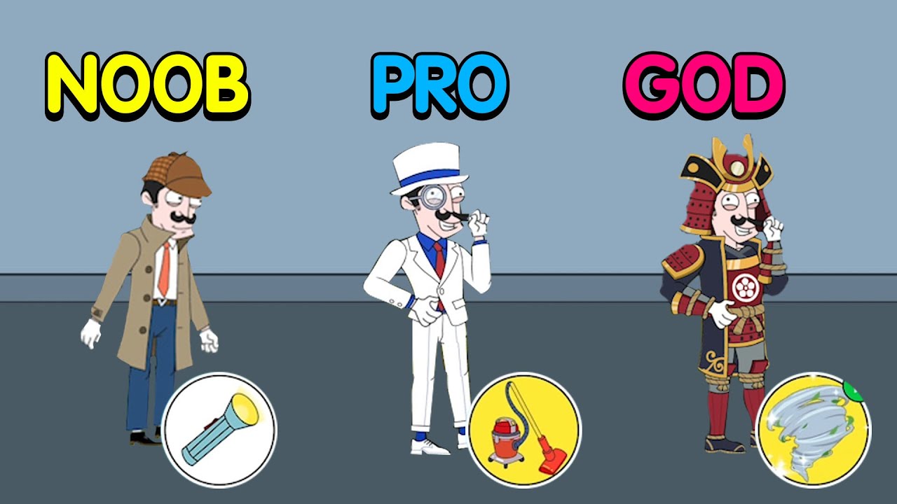 NOOB vs PRO vs GOD - CLUE HUNTER Android Gameplay - YouTube