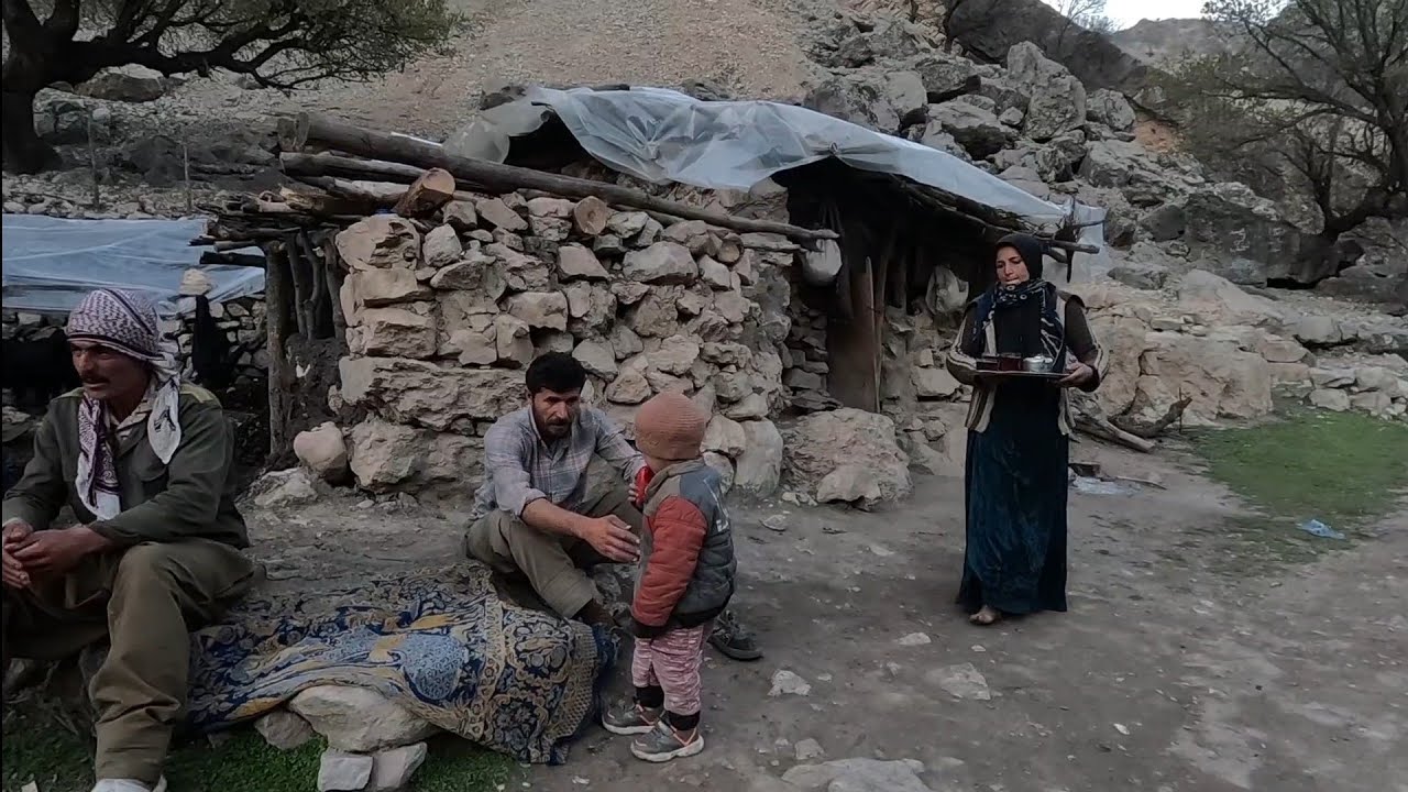 Neighbors help Atabek to build a place for the goats: Nomadic Life ...