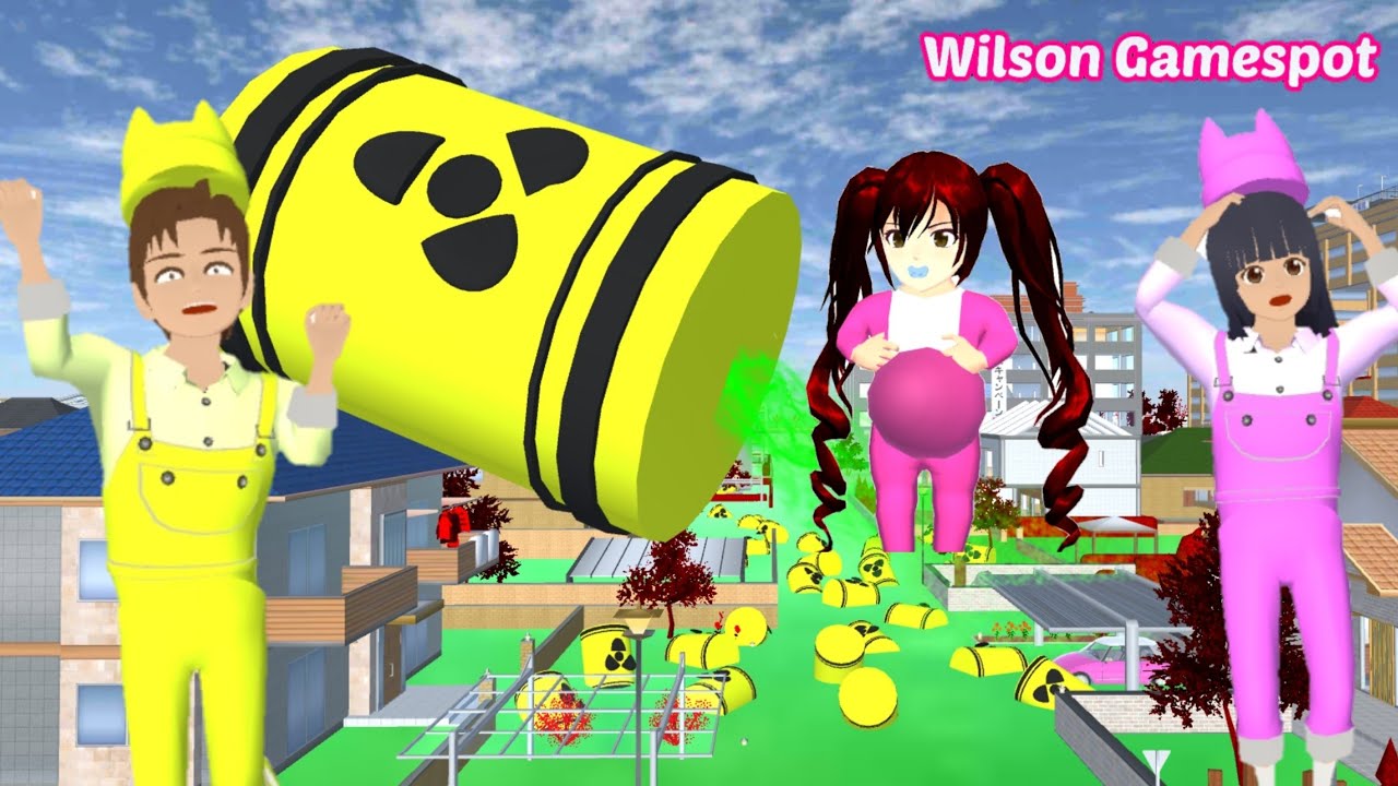 Kota Sakura Banjir Toxic Titan Nana Hamil ? Yuta Mio Panik | Sakura ...