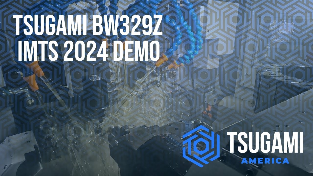 Tsugami BW329Z IMTS 2024 Demo - YouTube