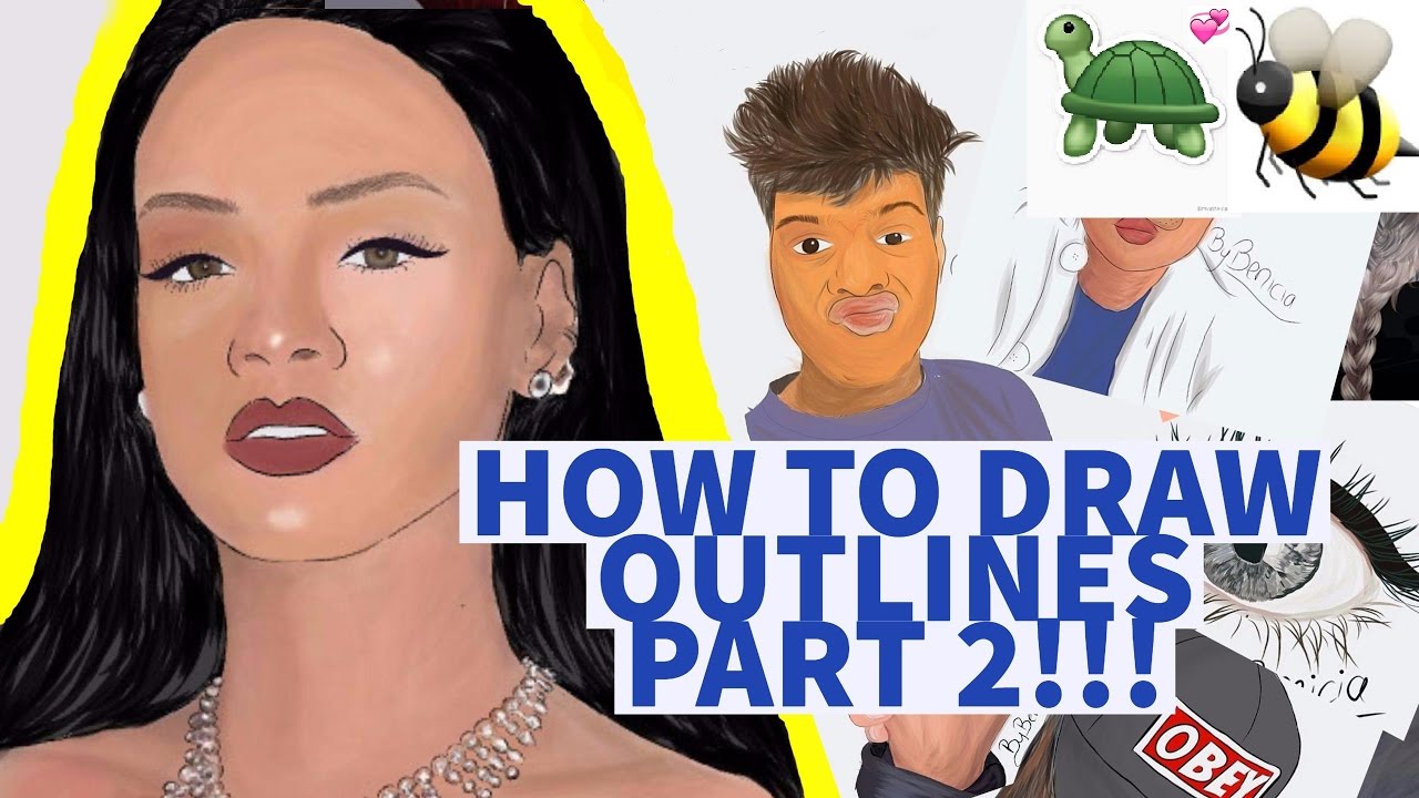 How to draw Rihanna - YouTube