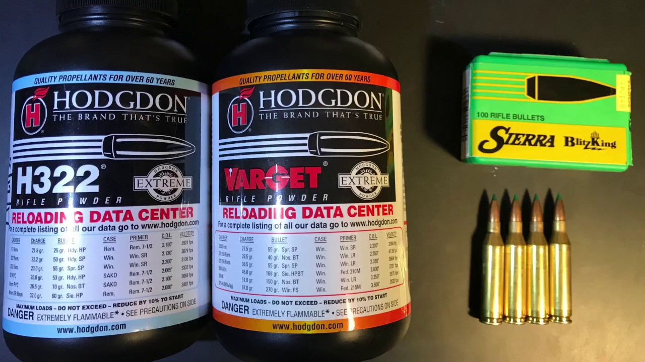Sierra 70 Gr. Blitzking 243 Varmint Rounds, Varget and H322 - YouTube