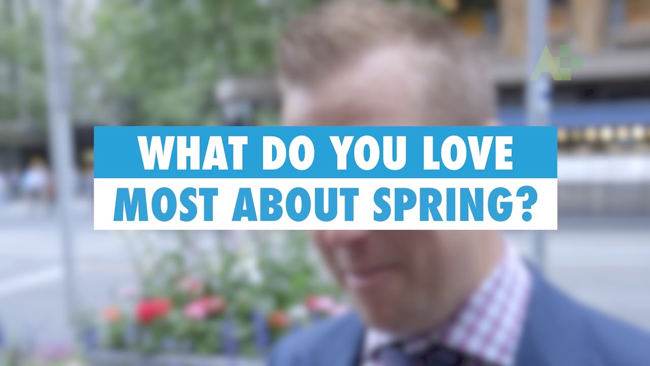 Learn English: What do you love most about spring? - YouTube