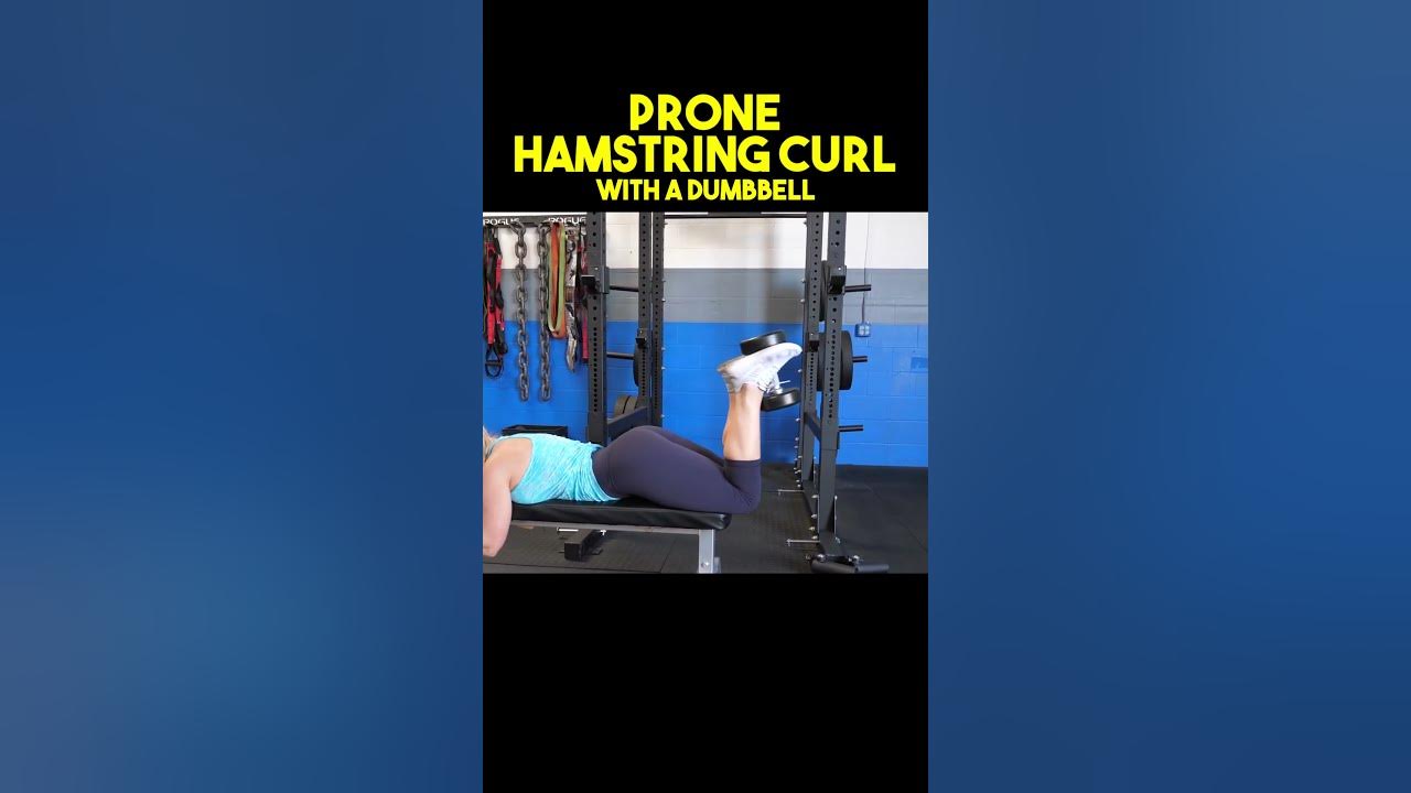 How to EASILY do Prone Hamstring Dumbbell Curls #shorts - YouTube