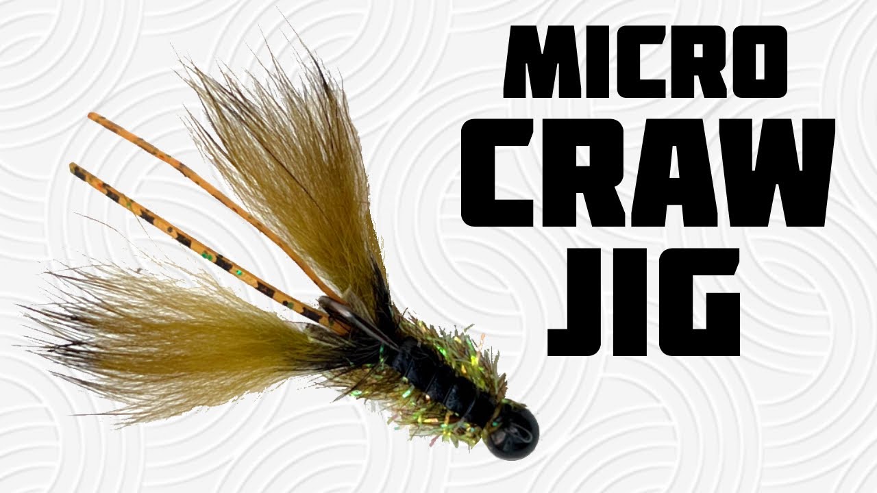 Tying a MICRO CRAW Jig for Crappie and Panfish - YouTube