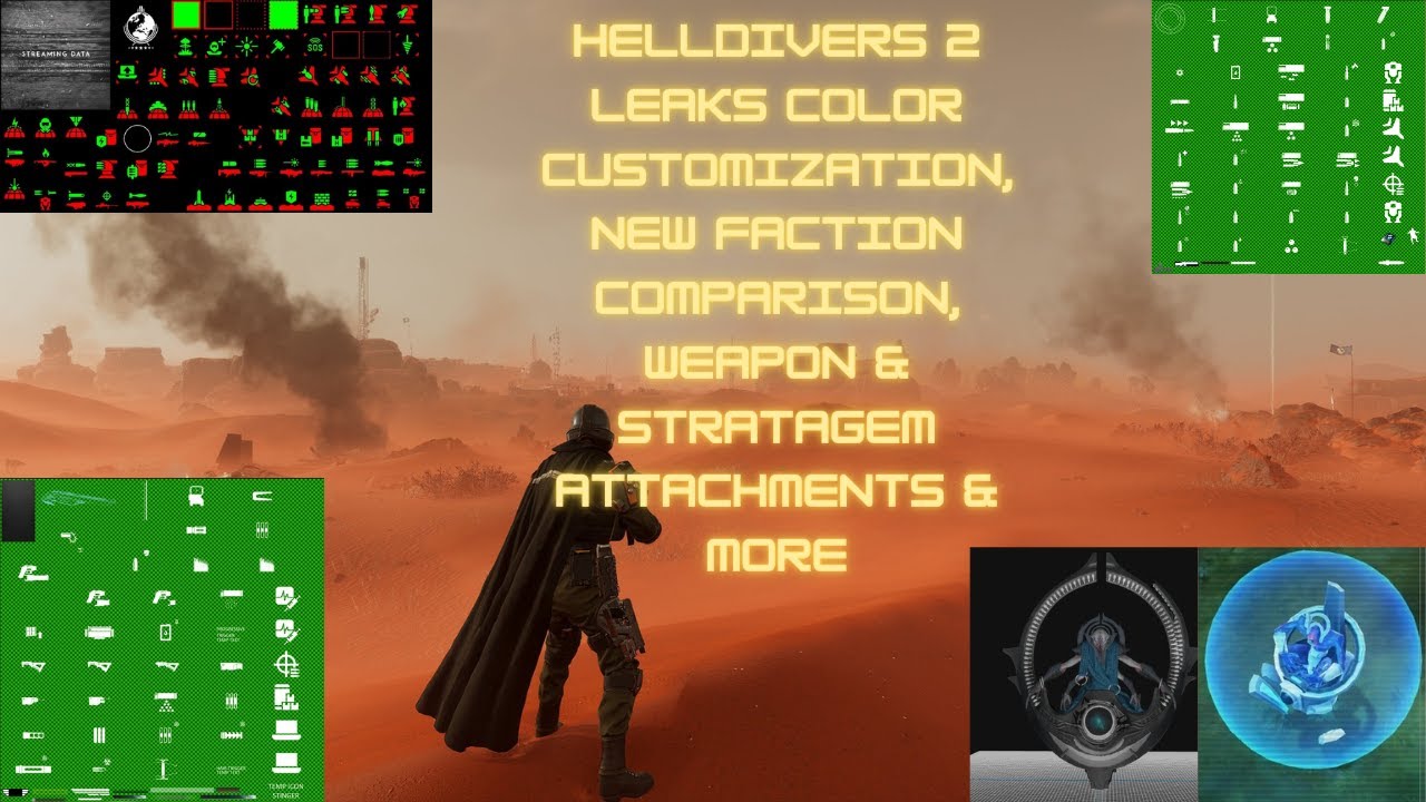 Helldivers 2 Leaks Color Customization, New Faction Comparison, Weapon ...