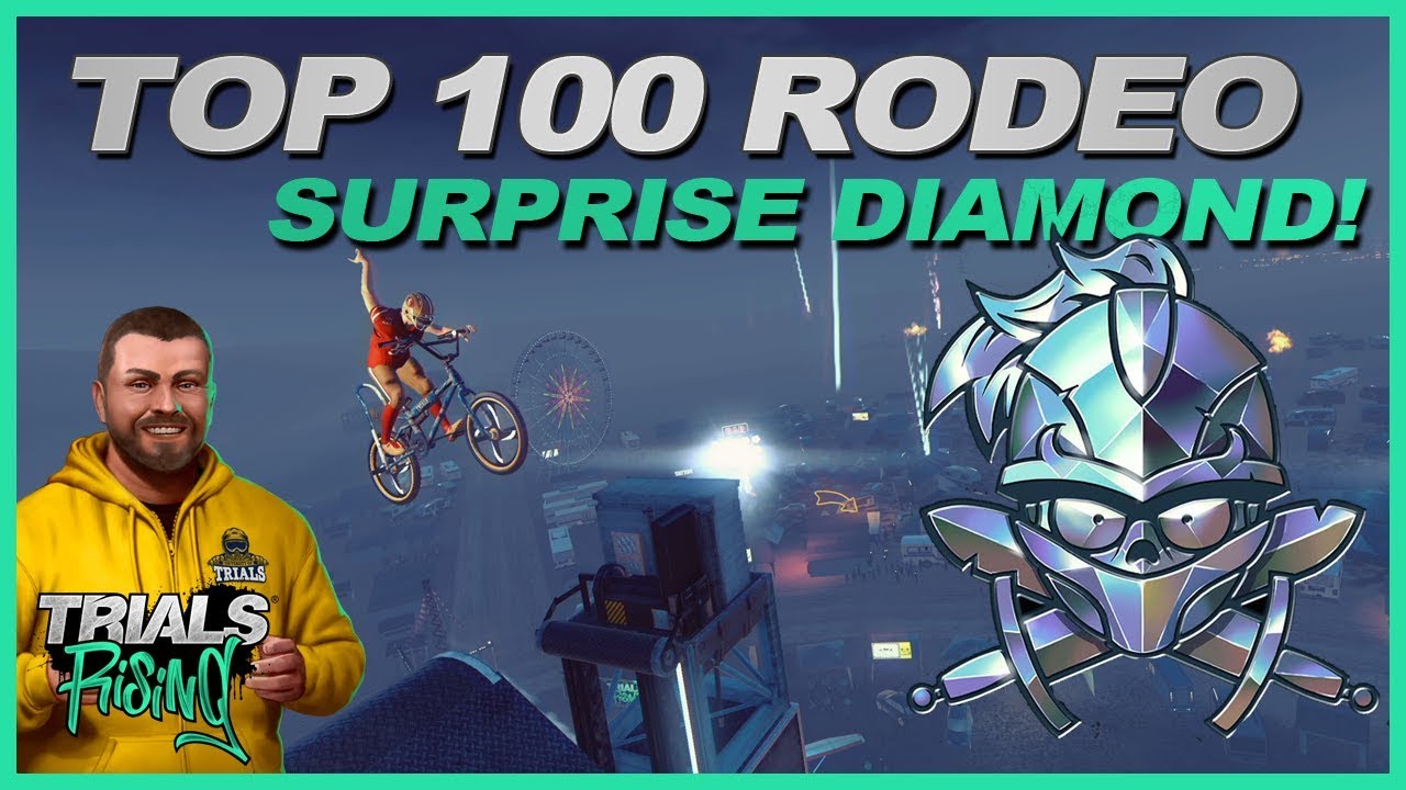 Top 100 on Rodeo!!!! Surprise Diamond medal - Trials Rising - YouTube