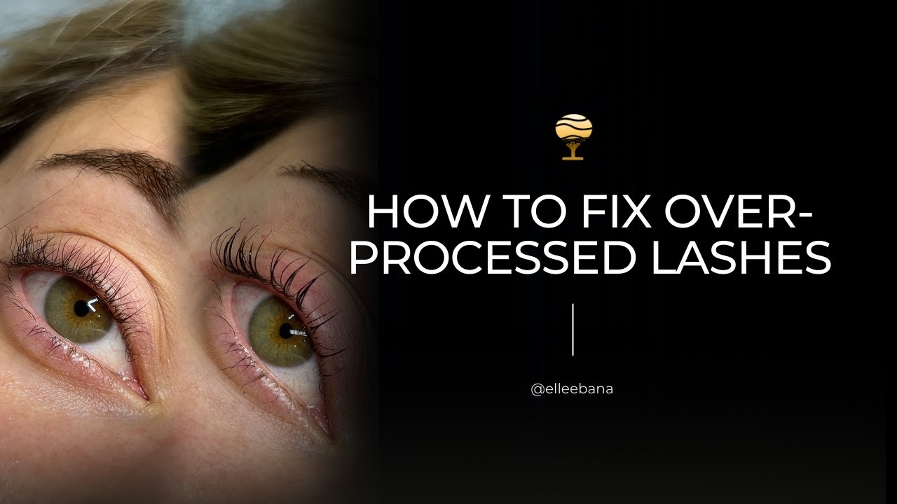 HOW TO FIX OVER PROCESSED LASHES - YouTube