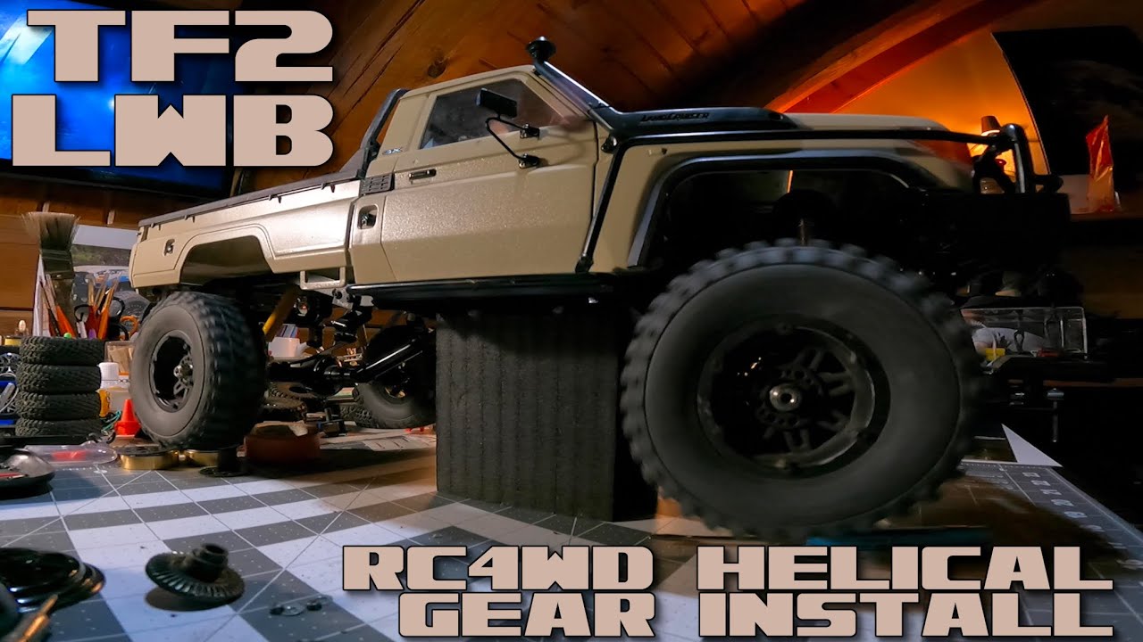RC4WD TF2 LWB - Helical Gear Upgrade - Yota 1 Axles. - YouTube