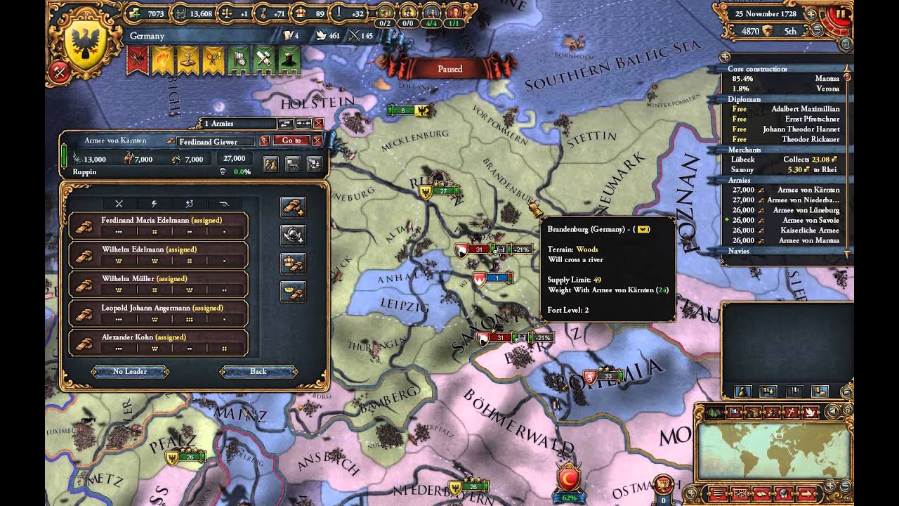 Europa universalis 4 gameplay battle - hoolioc