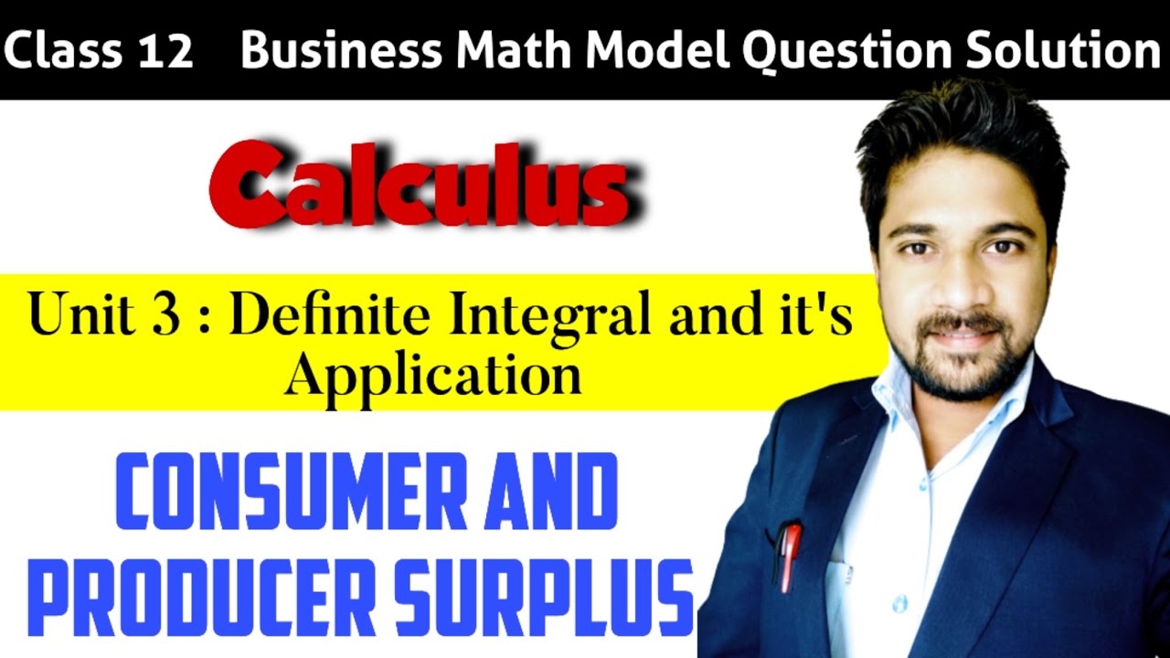 Consumer and Producer Surplus | Class 12 Business Math Model Question ...