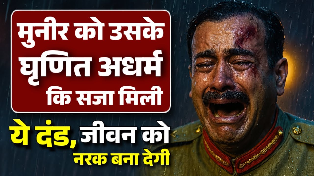 मुनीर को उसके घृणित अधर्म कि सजा मिली | ये दंड, जीवन को नरक बना देगी ...