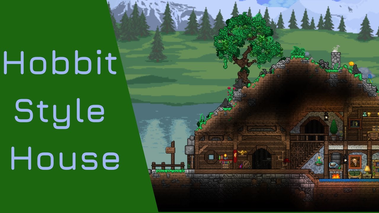 Building a Hobbit Style House - Terraria 1.4.4 - YouTube