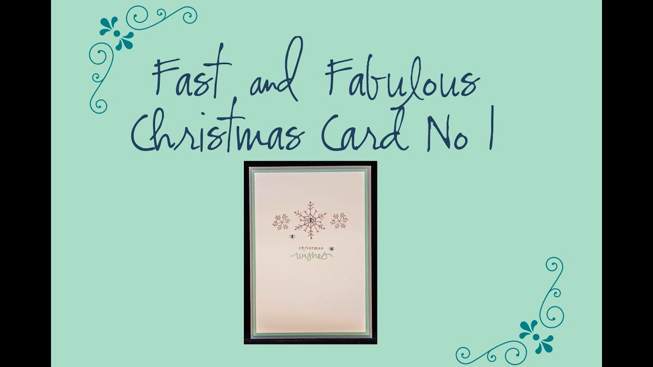Fast Fabulous Christmas Card Using the Endless Wishes Stamp Set from ...