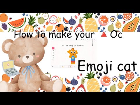 How to make emoji cat oc - YouTube