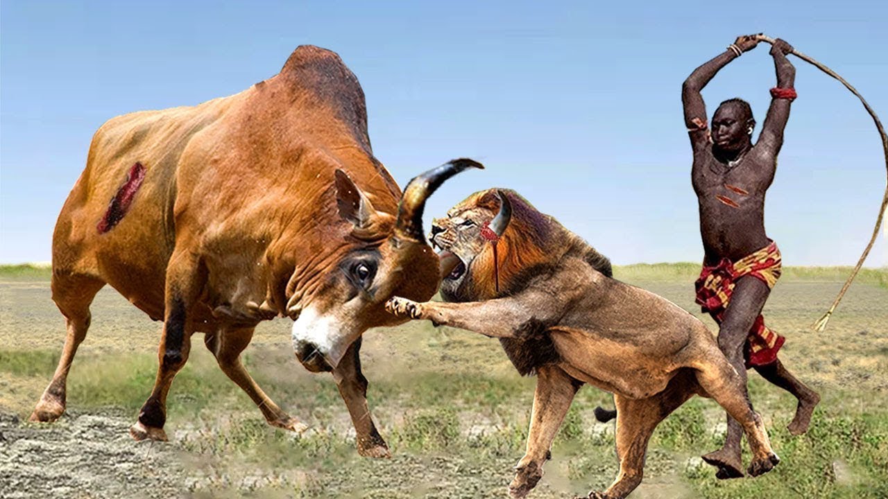 Fierce Battle! Angry Maasai Risked His Life To Hunt Lions And Leopards ...