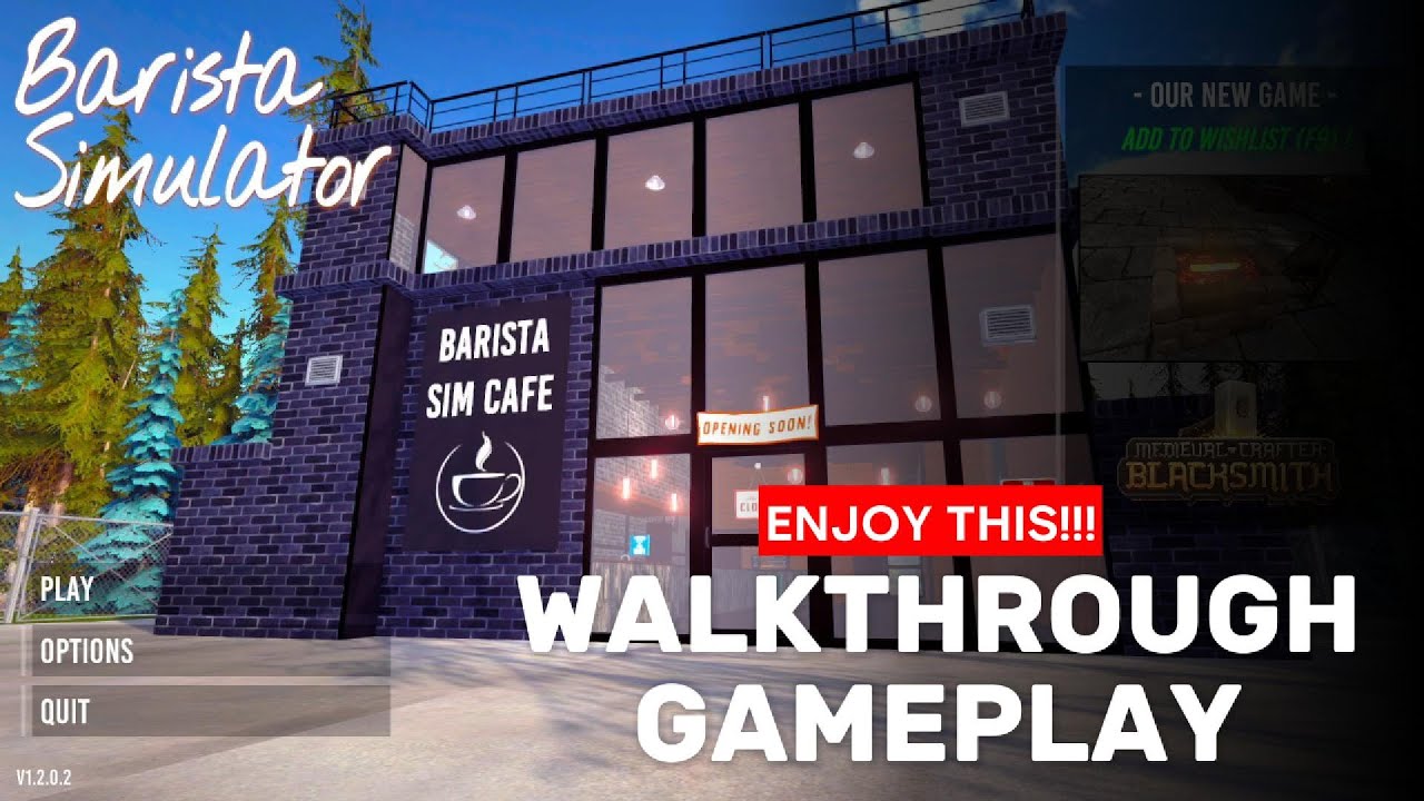 Barista Simulator Gameplay [No Commentary] Part 1 - YouTube