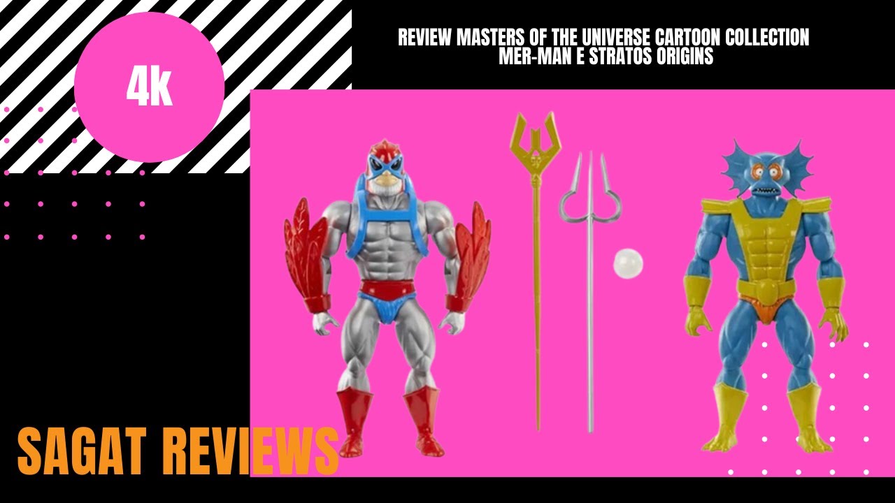 Review Masters Of The Universe Cartoon Collection Mer-man e Stratos ...