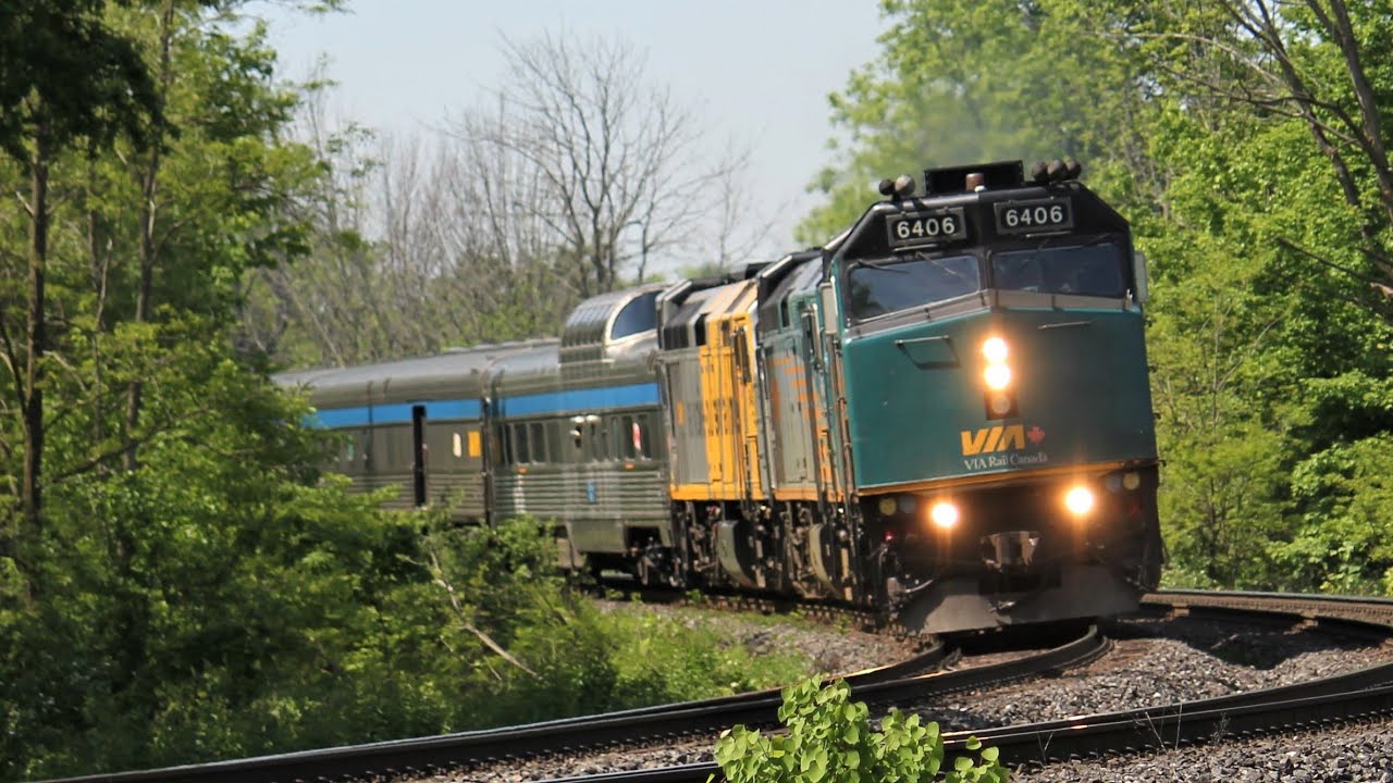 Drone footage! Via Rail's "The Canadian" #1 with Via 6406, Via 6459 and ...