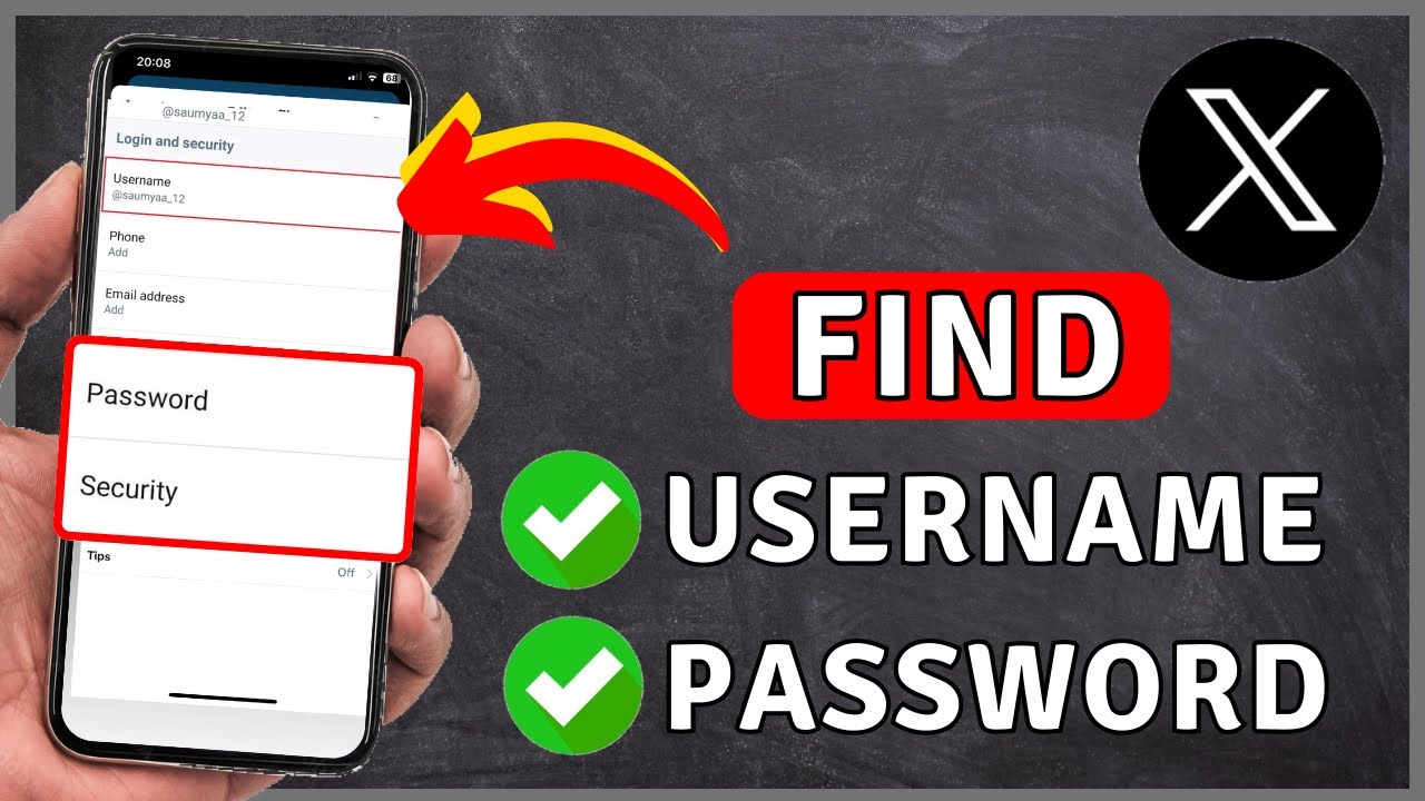 How to Find X (Twitter) USERNAME And PASSWORD | X (Twitter) Tutorial ...